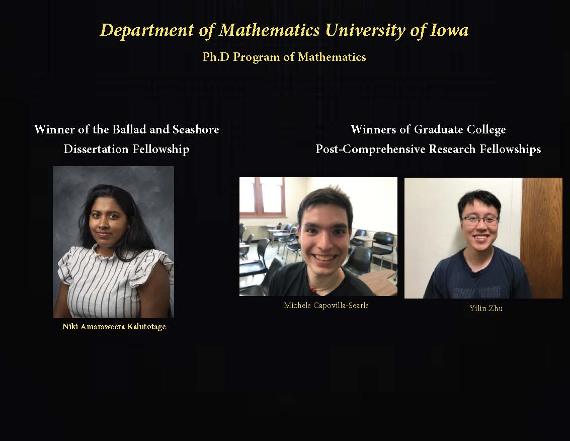 2023-2024 Grad Student Awards | Mathematics - College of Liberal Arts ...